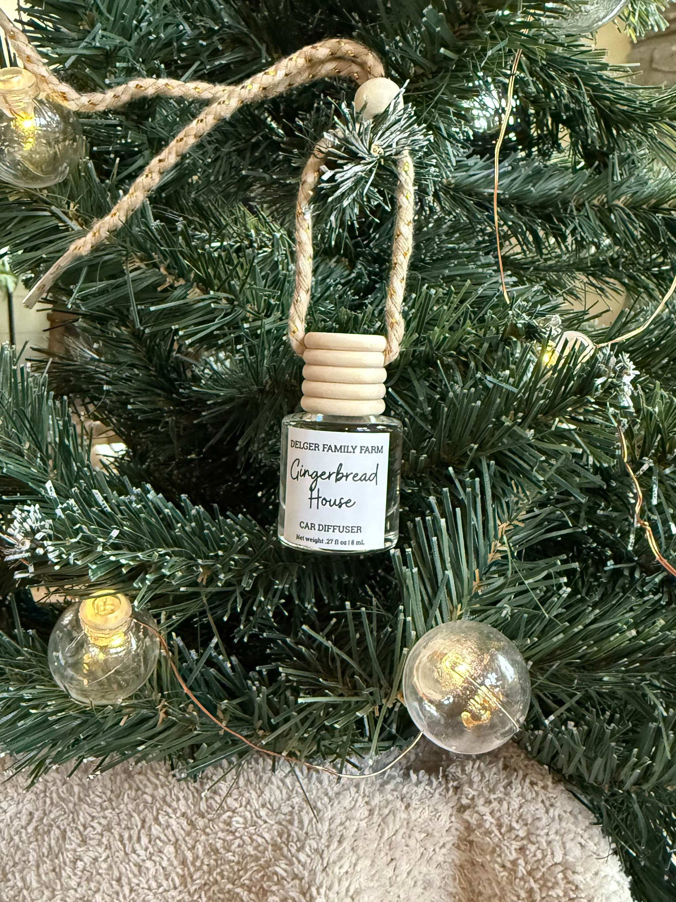 Gingerbread House Car Diffuser – Delger Family Farm